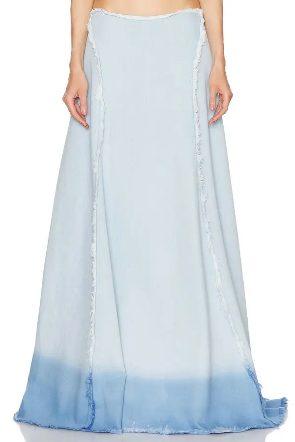 JADE CROPPER Maxi Denim Skirt
