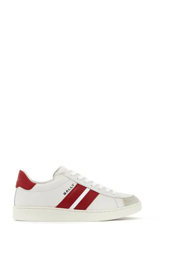 Bally Thiago Leather Sneakers In White - 37% Off | Editorialist