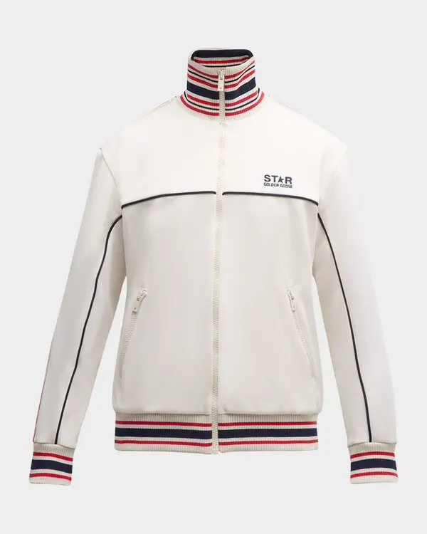 Golden Goose Zipped Patchwork Track Jacket