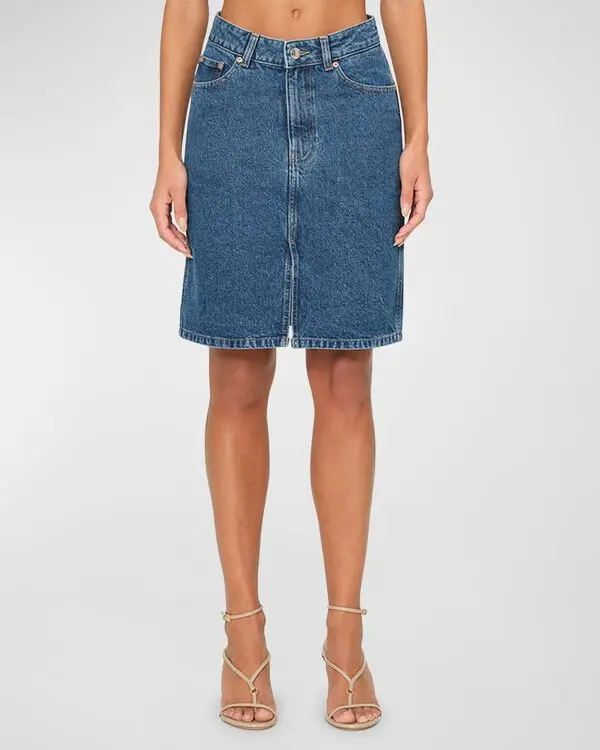 DL1961 Lexie Denim Knee-length Skirt