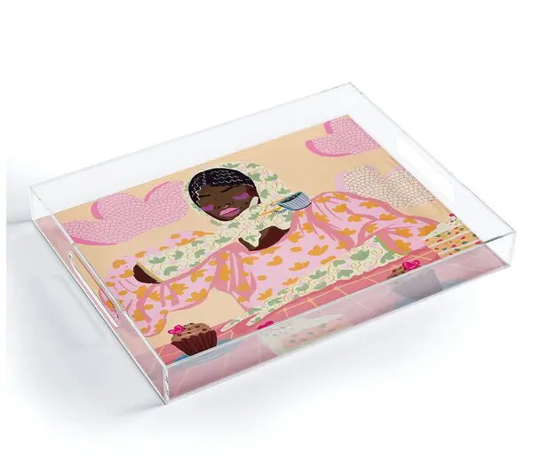 DENY DESIGNS Acrylic Tray -sweet Elegant Lee La Makes Noise