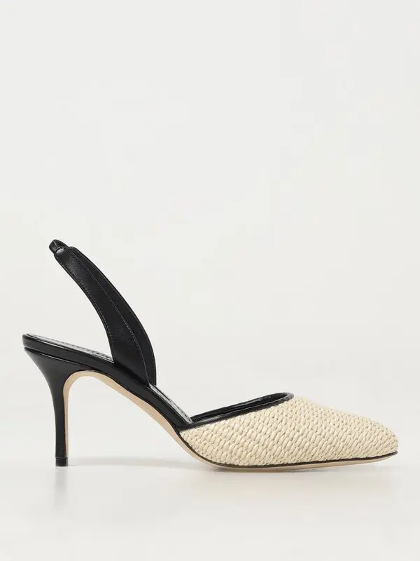 Manolo Blahnik Pointed Toe Slingback Pumps