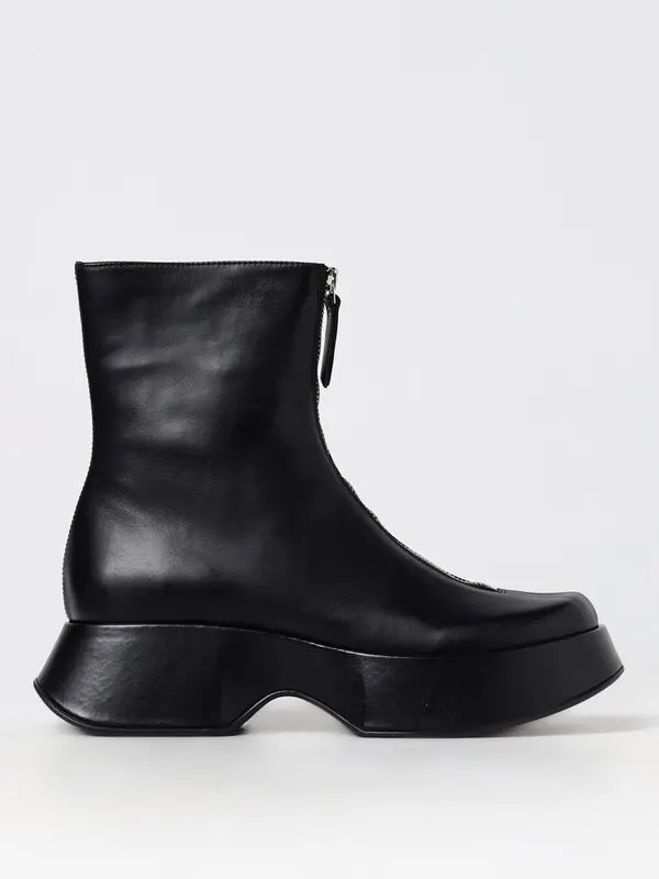VIC MATIE Flat Ankle Boot - Black