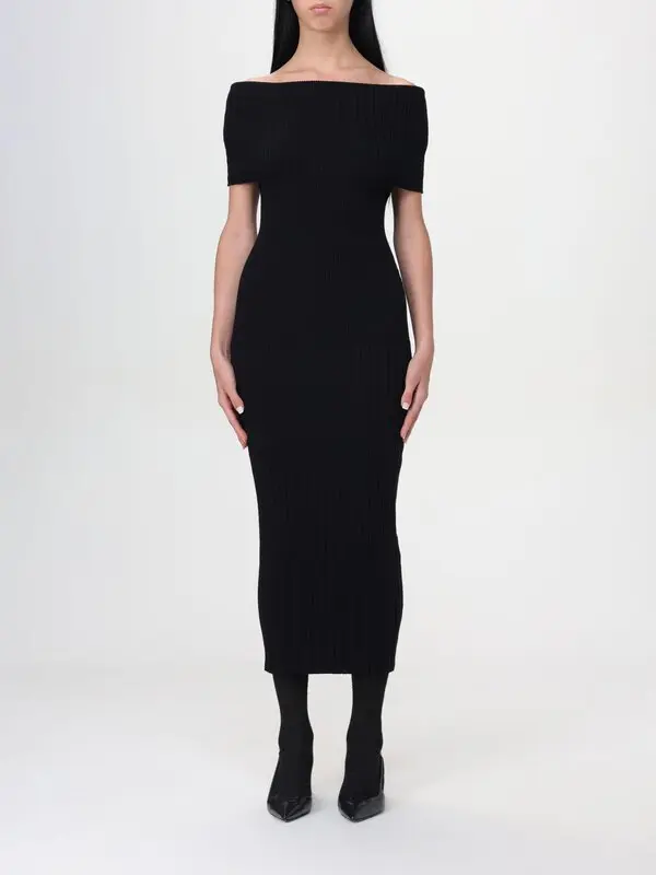 stone knit dress Colette Premium Long Sleeved Ribbed Knit Maxi Dress in Stone main image 1