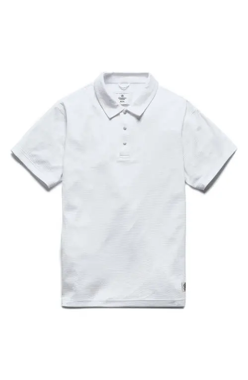 Reigning Champ Solotex® Mesh Tiebreak Polo - White