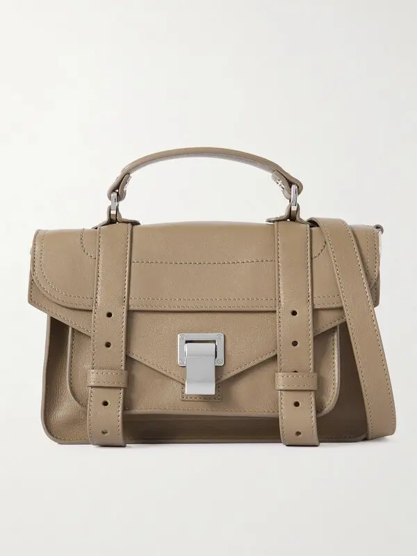 Proenza Schouler Ps1 Tiny Leather Shoulder Bag - Brown