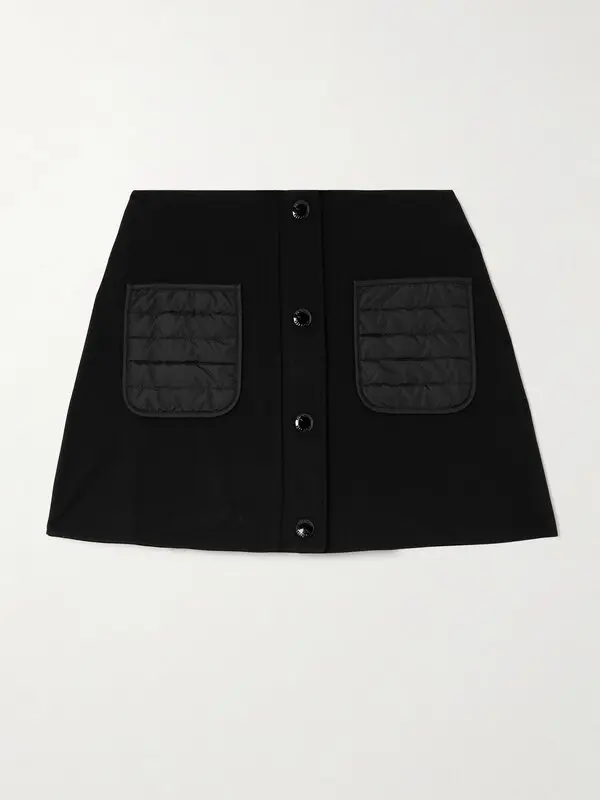 Moncler Shell-trimmed Mini Skirt