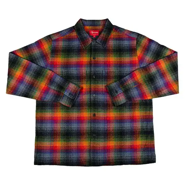 Supreme Plaid Flannel Shirt - Multicolor | Editorialist