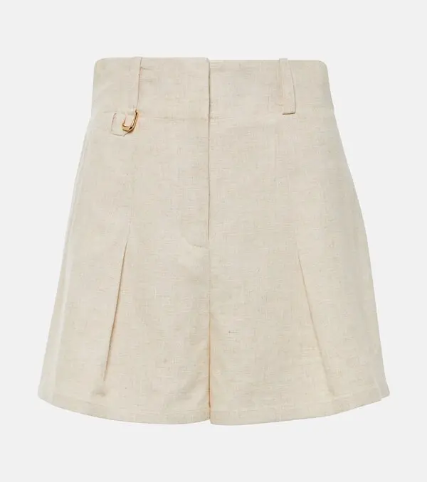 Jacquemus Le Short Bari High-rise Shorts - White