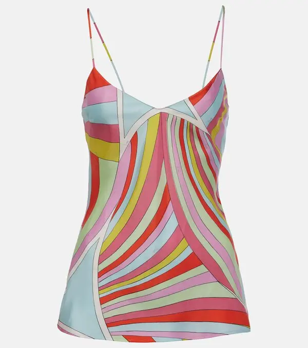 Emilio Pucci Iride Silk Twill Top - Multicoloured