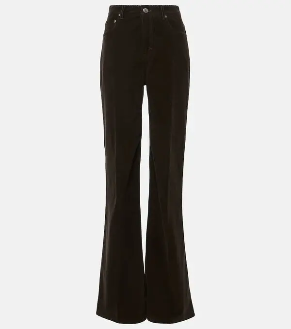 Ami High-rise Flared Corduroy Pants