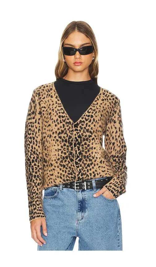 JADED LONDON Chuck Cardigan - Leopard