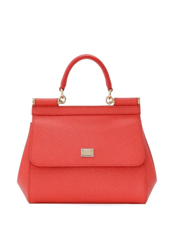Dolce & Gabbana Medium Sicily Tote Bag - Orange