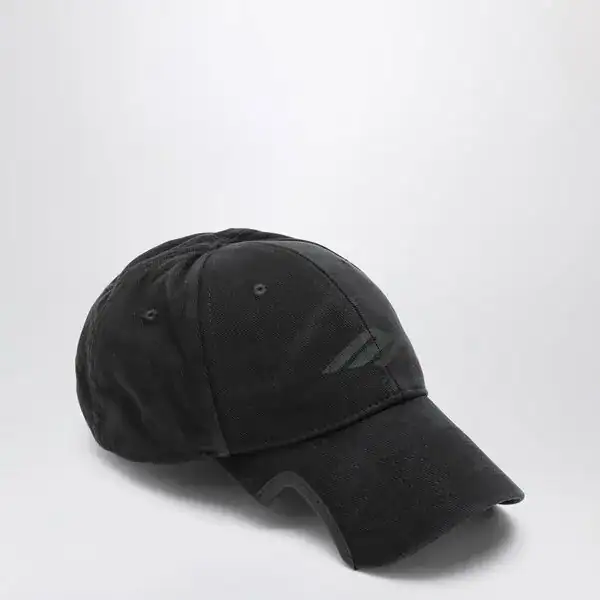 Balenciaga 3 B Stencil Baseball Cap In Black - 7% Off | Editorialist