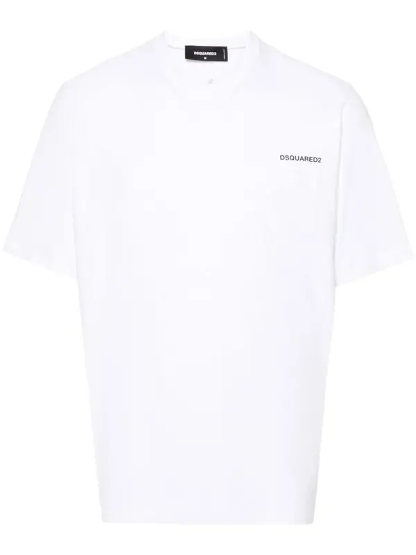 Dsquared2 Logo-print Cotton T-shirt - White
