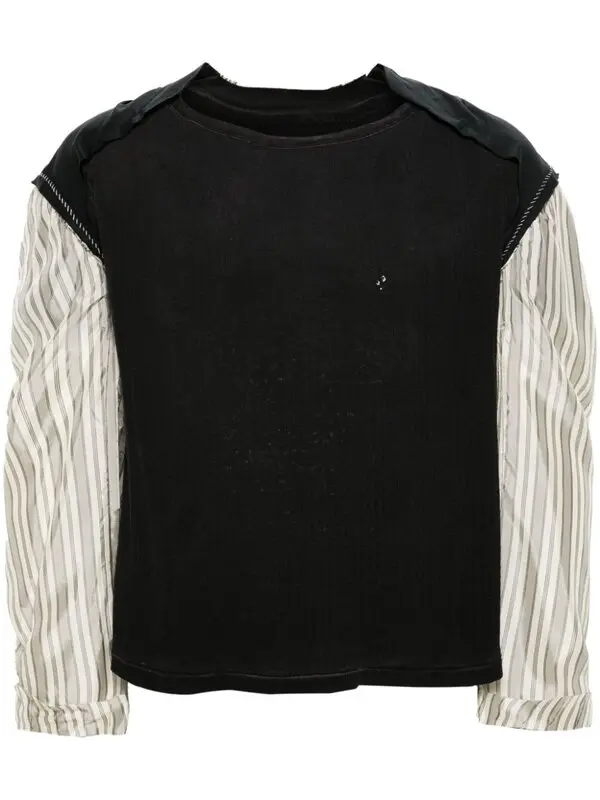 MAISON MARGIELA Décortiqué Patchwork Jumper - Black