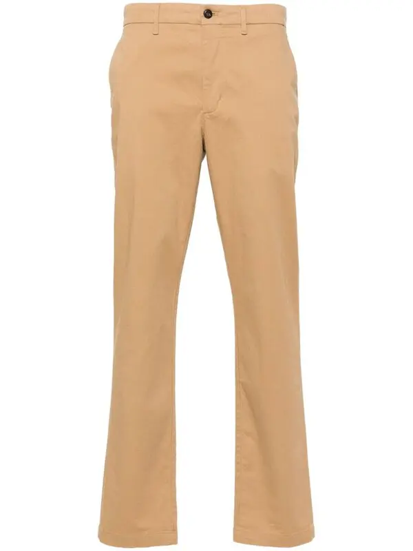 Tommy Hilfiger Cotton-blend Chino Trousers - Neutrals