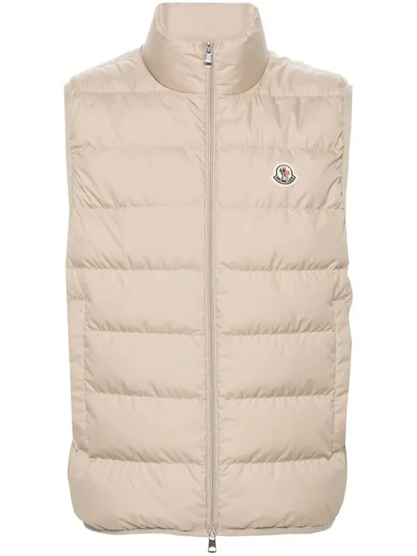 Moncler Contrin Down Gilet - Neutrals