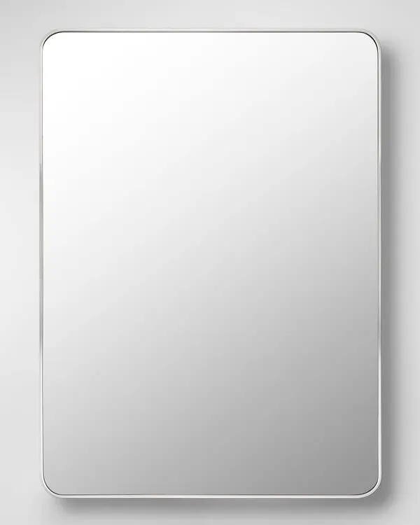 SURYA Aranya 41" Rectangle Wall Mirror - Silver