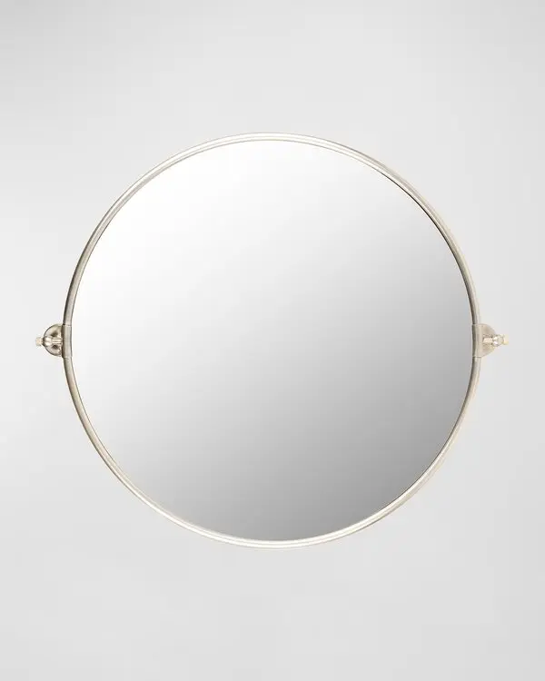 SURYA Burnish 31" Round Wall Mirror