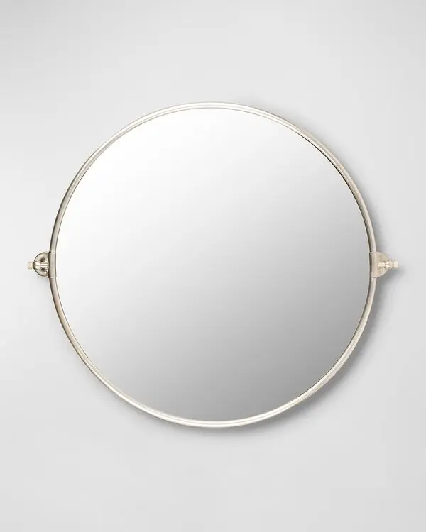 SURYA Burnish Round Mirror, 32