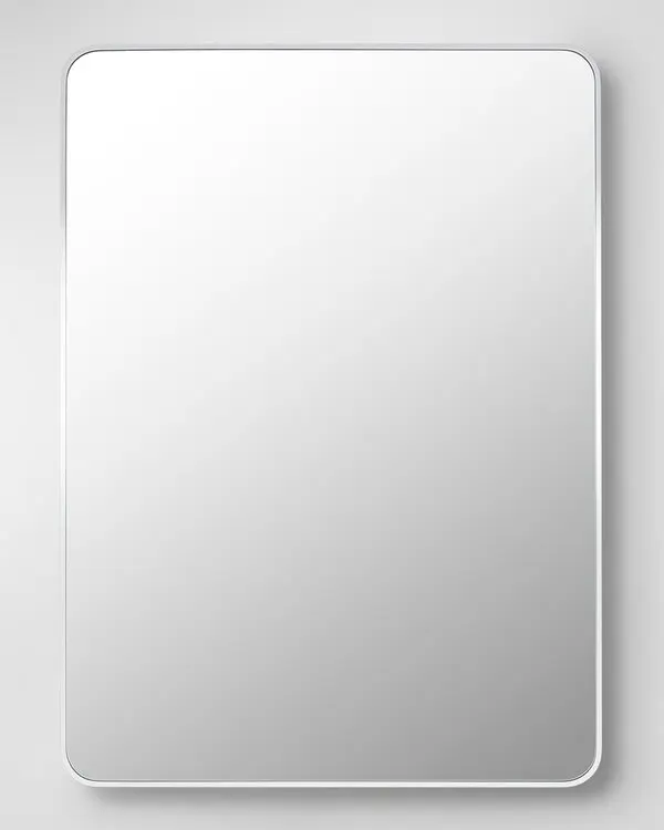 SURYA Aranya 41" Rectangle Wall Mirror - White