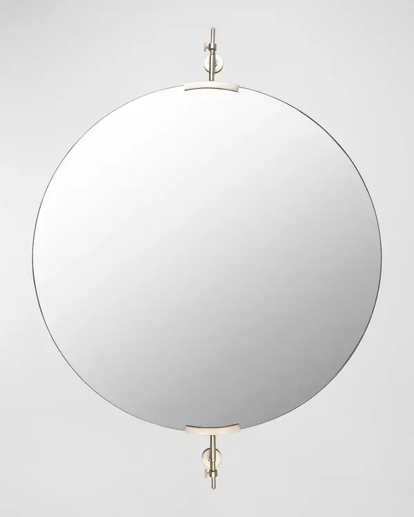 SURYA Anastasya 34" Round Wall Mirror