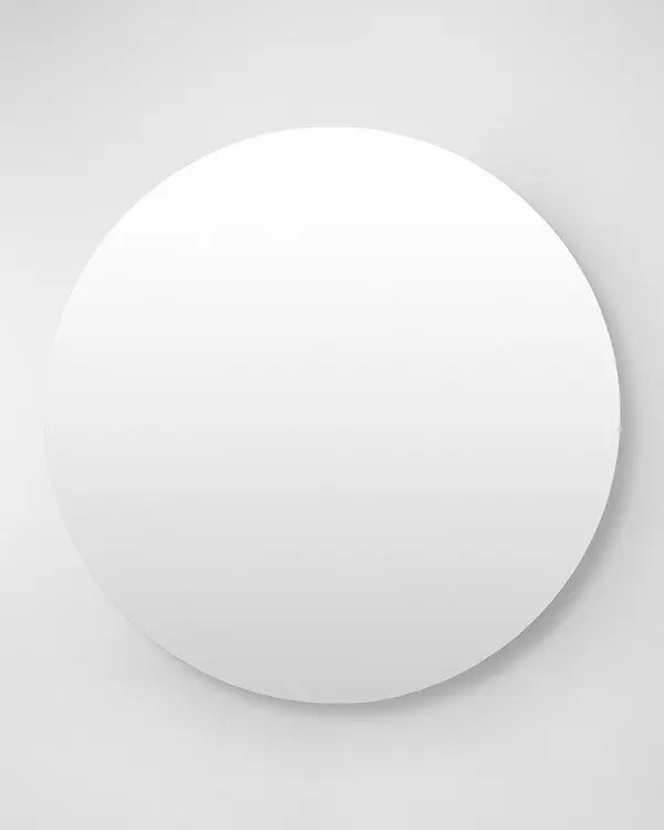 SURYA Georgine Gray Round Mirror