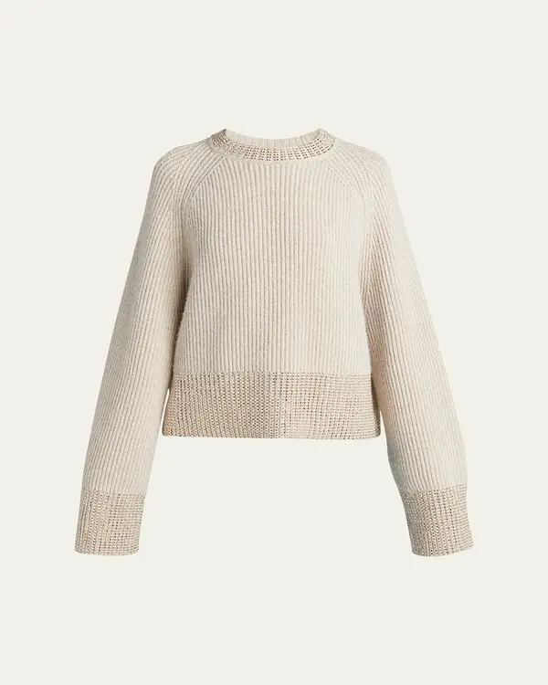 Golden Goose Journey Embroidered Wool Sweater