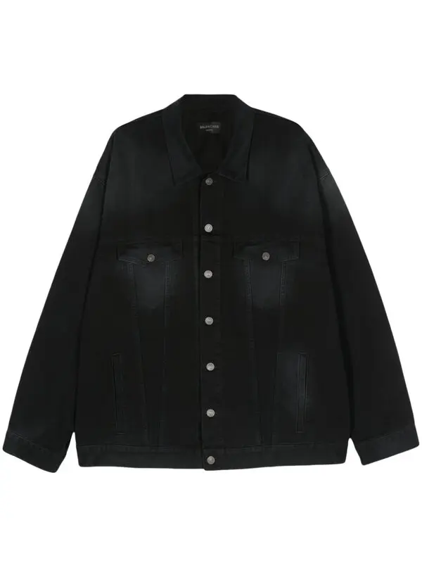 Balenciaga Logo-print Denim Jacket