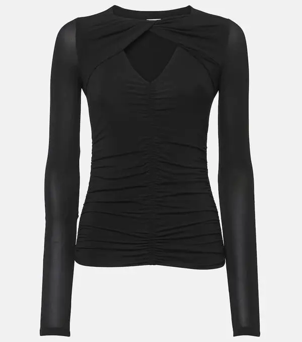 Isabel Marant Vandalia Jersey Top - Black