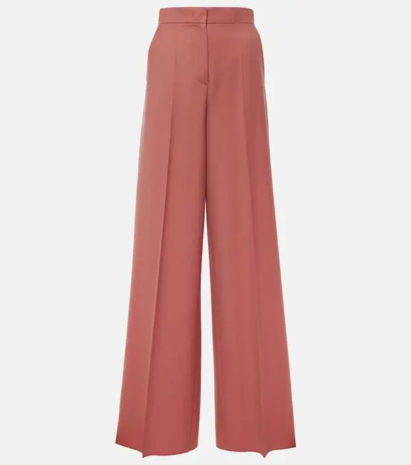 Max Mara Senna Wide-leg Trousers - Pink