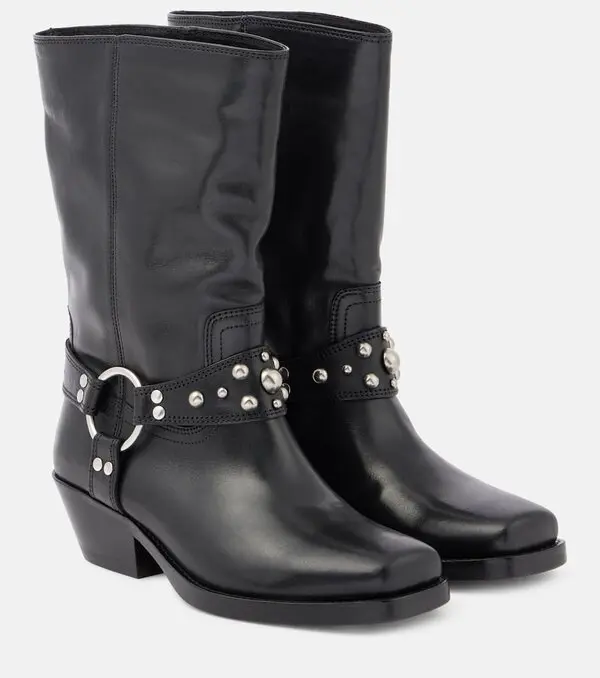 Isabel Marant Antya Leather Cowboy Boots