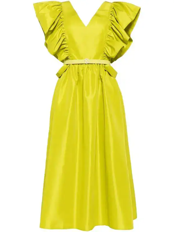 green taffeta midi dress Stay On Track Green Midi Dress – Shop the Mint
