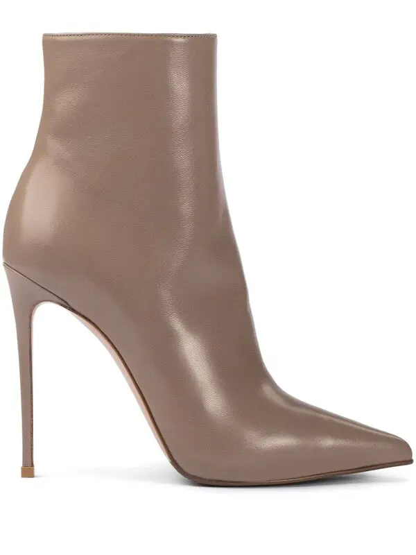 LE SILLA Eva 120mm Leather Ankle Boots - Brown