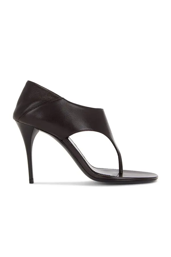 Saint Laurent Bridget Sandal - Dark Chocolate
