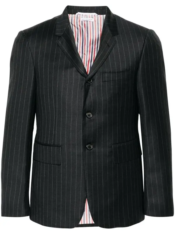 Thom Browne Pinstriped Wool Blazer