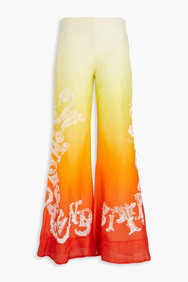 Zimmermann Embroidered Flared Pants