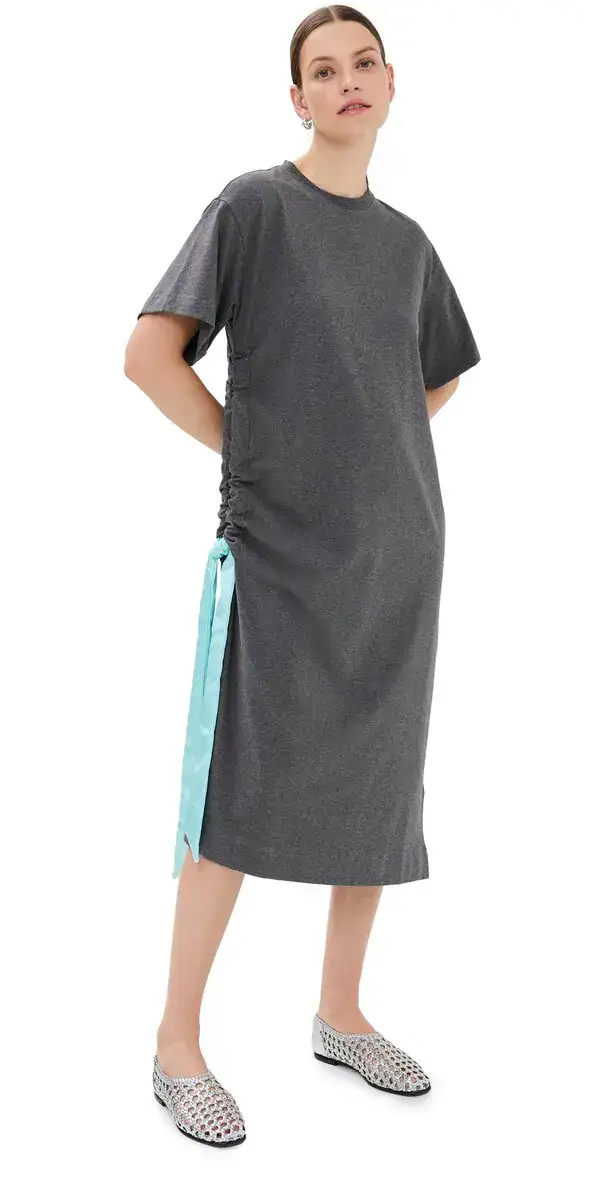 dark grey wrap dress Linen Shirt Dress – Chalk & Charcoal main image 0