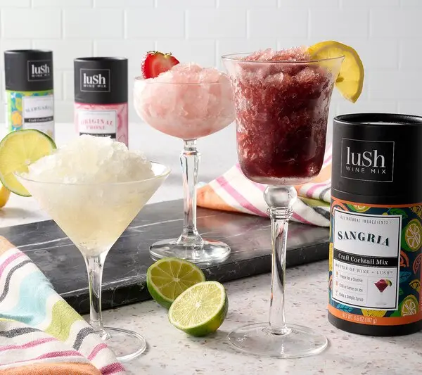Lush Wine Mix 3-pack Of Wine Cocktail & Sie Mix Canisters