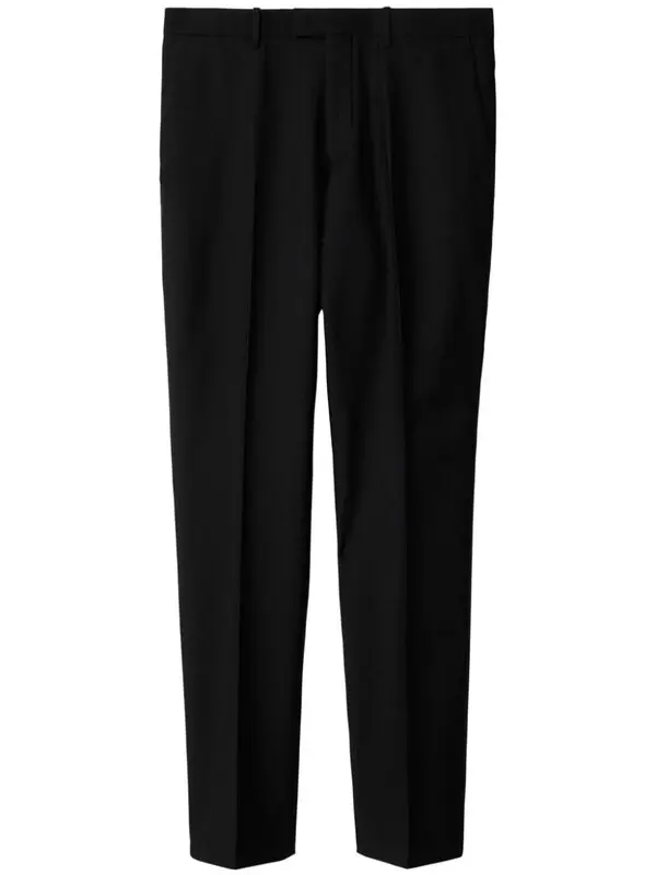 Burberry Wool Tailored Trousers - Black