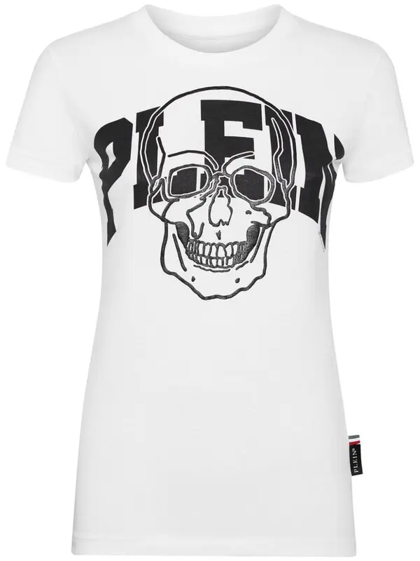 Philipp Plein Skull-print Cotton T-shirt - White