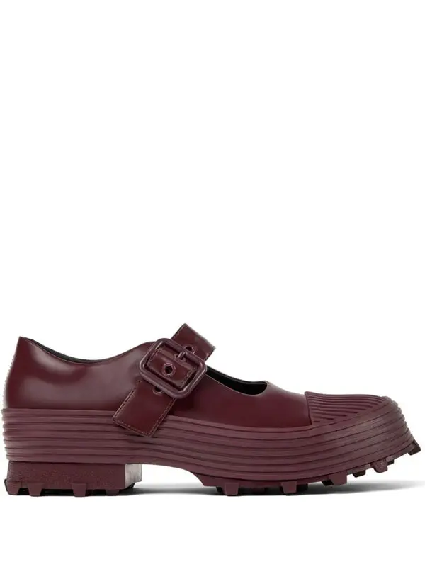 Camper Traktori Leather Loafers - Red