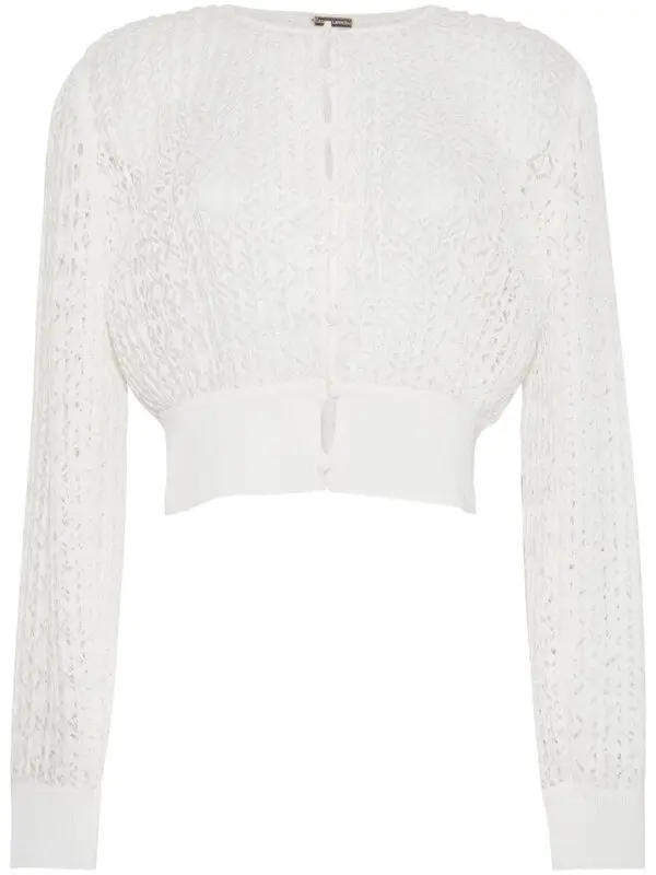 Adam Lippes Open-knit Cropped Cardigan