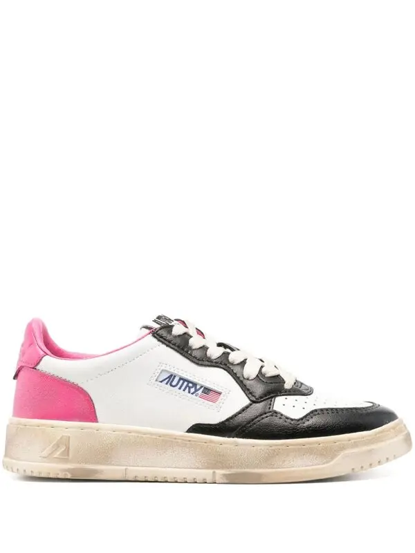 AUTRY Super Vintage Panelled Sneakers - White