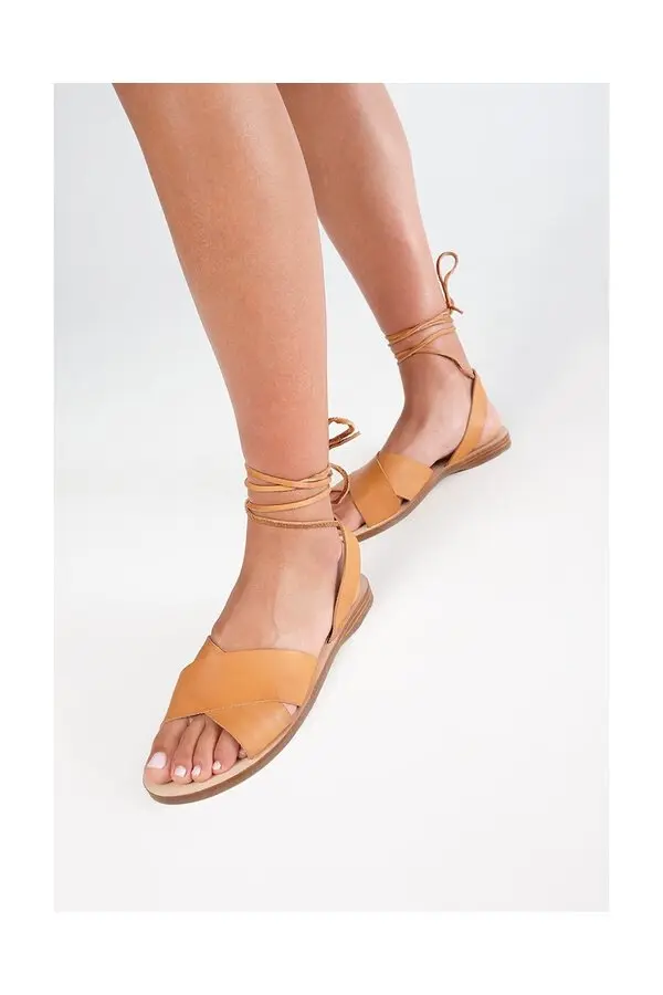 LAIIK Vergi Leather Sandals - Natural