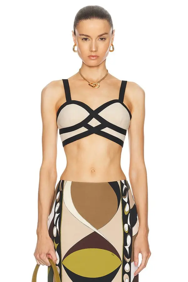 Emilio Pucci Crop Tank Top