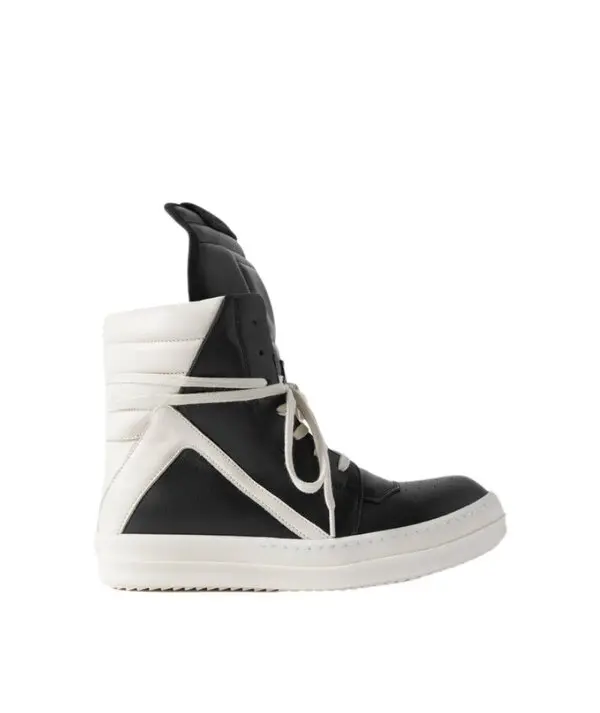 Rick Owens Geobasket Leather High-top Sneakers