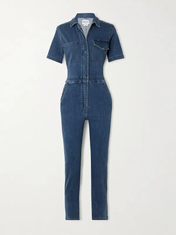 RIVET UTILITY Rebel Denim Jumpsuit - Blue