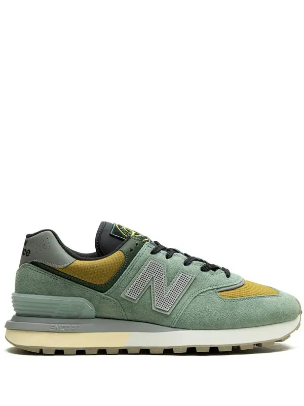 NEW BALANCE X Stone Island 574 Legacy Light Sneakers - Green